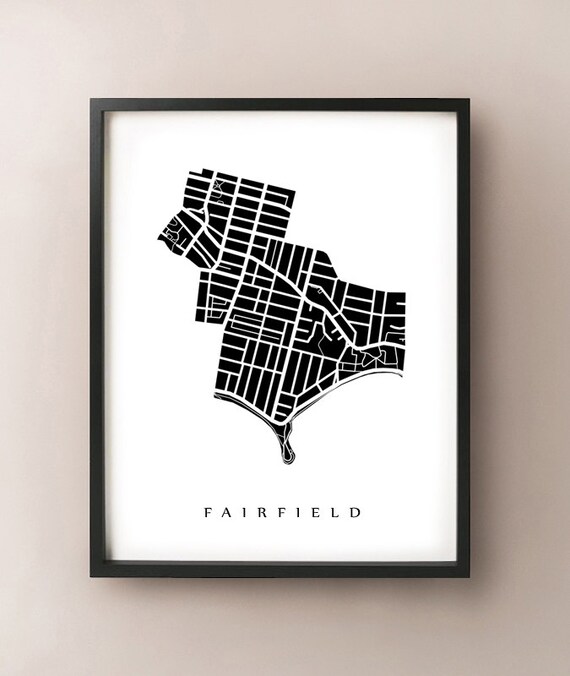 Fairfield Map Victoria Neighbourhood Art Print - Etsy
