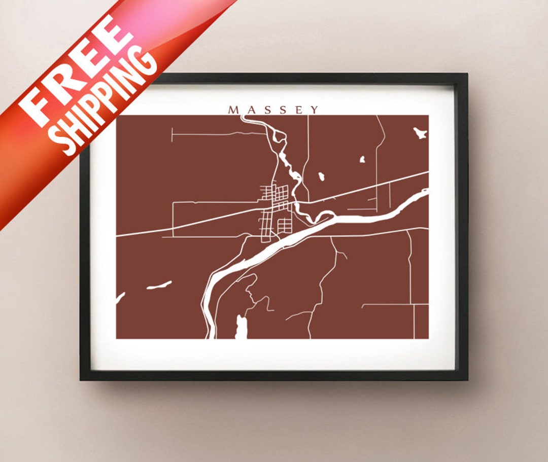 Massey, Northern Ontario Map Print - Etsy