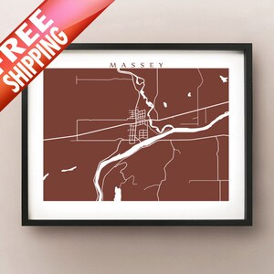 Massey, Northern Ontario Map Print - Etsy