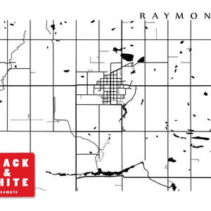 Raymond, Alberta Map Print - Etsy