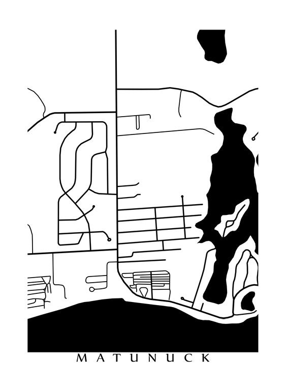 Matunuck Map Print Rhode Island Poster - Etsy