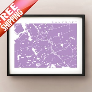 Bancroft Map Print - Ontario Art - Canada Poster - Etsy