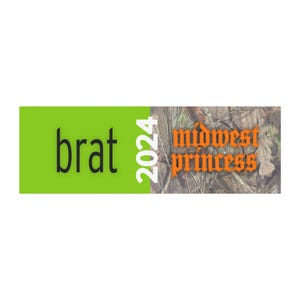 Kamala Harris Tim Walz 2024 Bumper Magnet 10 W X 3 H Coconut Tree, Brat ...