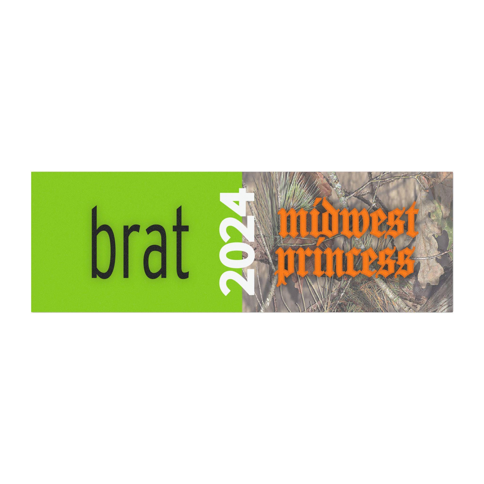 Kamala Harris Tim Walz 2024 Bumper Magnet 10 W X 3 H Coconut Tree, Brat ...