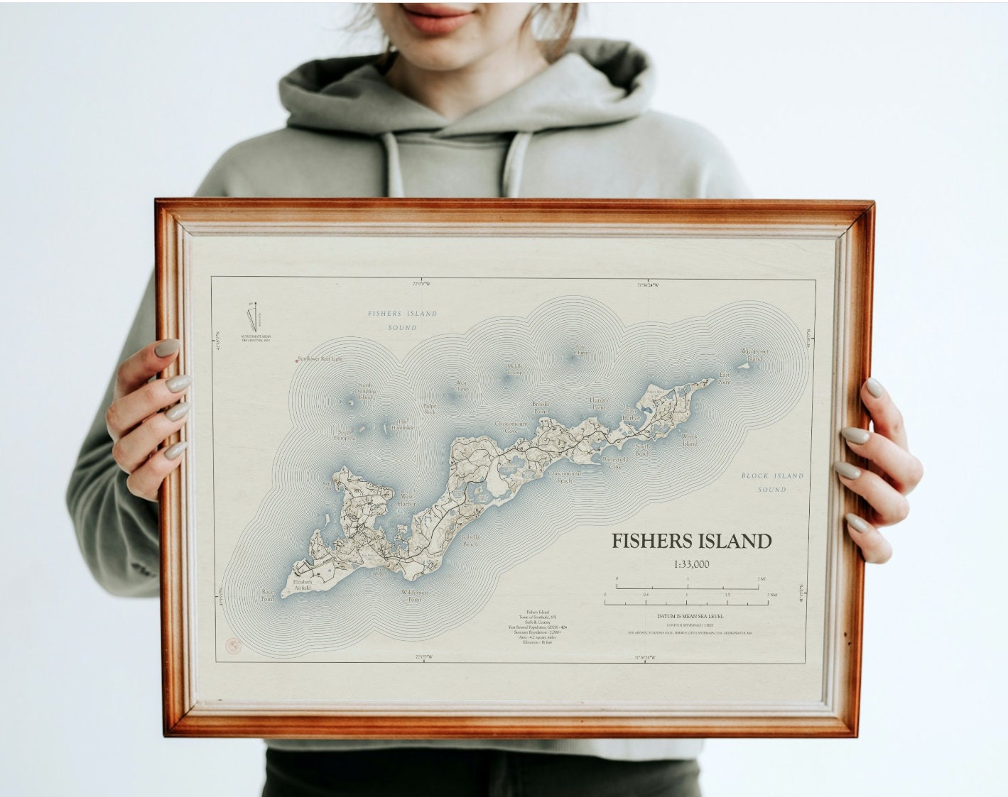 Fishers Island Map, Fishers Island NY, Fishers Island Print, Fishers ...