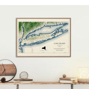 Long Island Amityville Map, Long Island NY, Long Island Print, Long ...