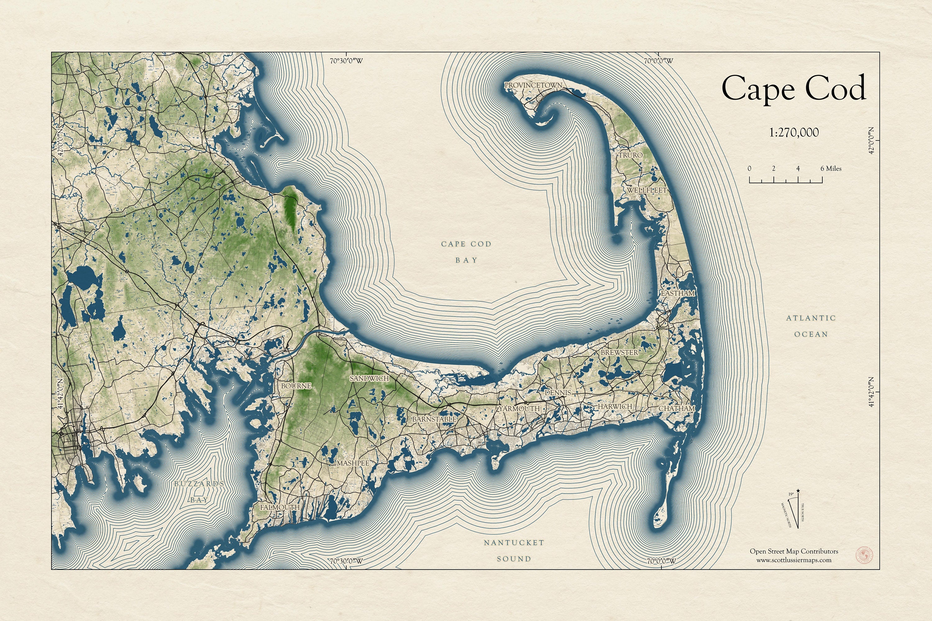 Cape Cod Map, Cape Cod Print, Cape Cod Map Art, Cape Cod Wall Art, Cape ...