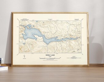 Customizable Lake Map - Etsy