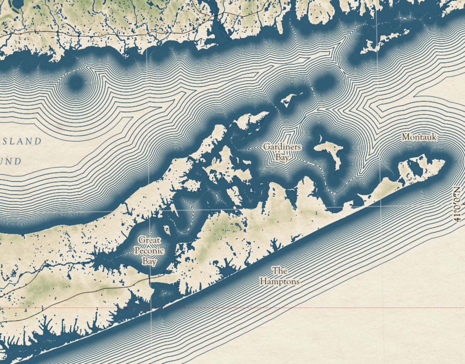 Long Island Amityville Map, Long Island NY, Long Island Print, Long ...