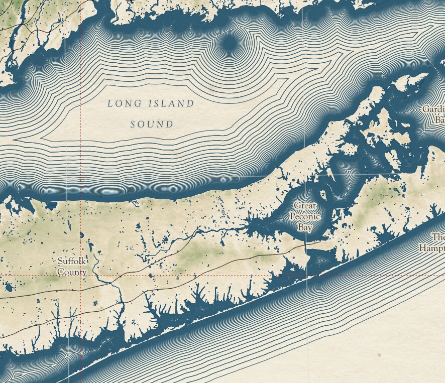 Long Island Map, Long Island NY, Long Island Print, Long Island Map Art ...