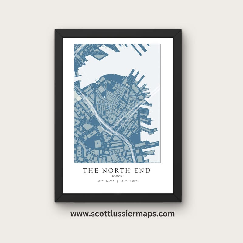 North End Boston Poster - Etsy