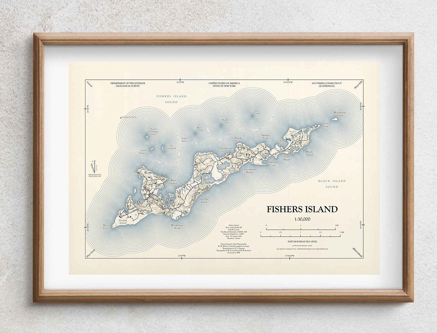 Fishers Island Map, Fishers Island NY, Fishers Island Print, Fishers ...
