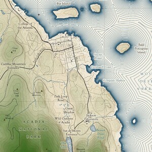Bar Harbor Map, Bar Harbor, Maine, Maine Map, Maine, City Map, Town Map ...