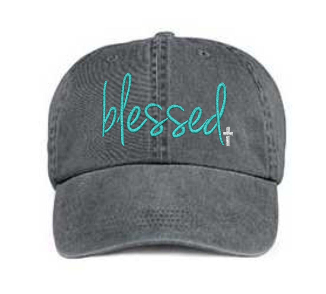 Embroidered Blessed Hat With Cross/ Blessed Baseball Cap/ - Etsy