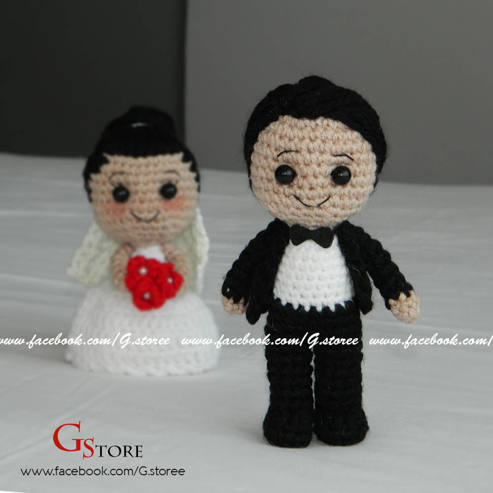 Bride and Groom Amigurumi Crochet Doll Pdf Pattern the Perfect | Etsy
