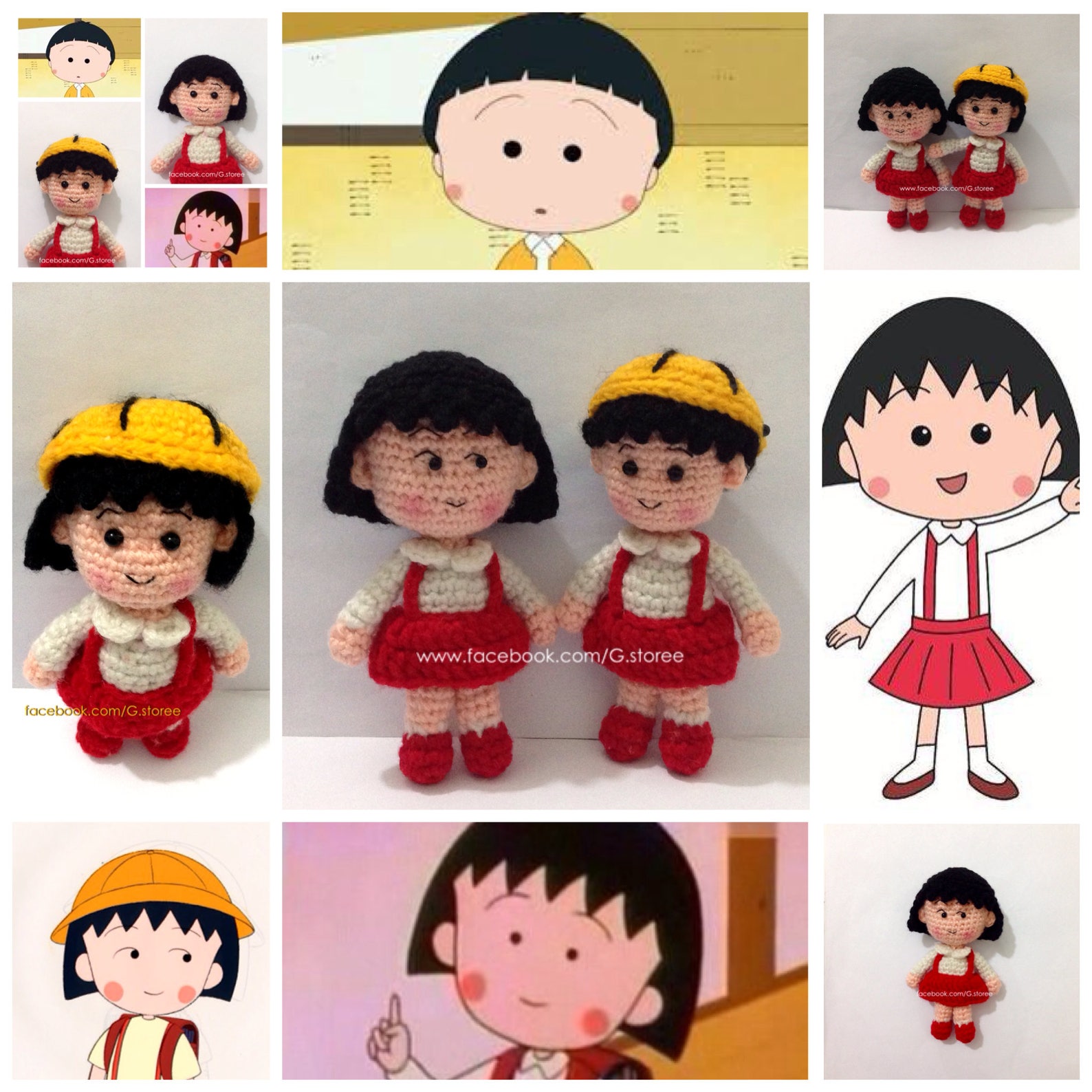 Chibi Maruko Chan Amigurumi Pattern Crochet Doll Pattern , Small ...