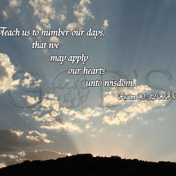 Psalm 90 12 - Etsy