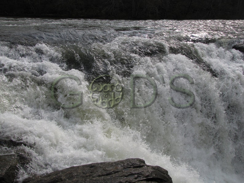 Isaiah 43:1B, 2, 3A, KJV, Scripture Picture, Alabama, River, Waterfall ...