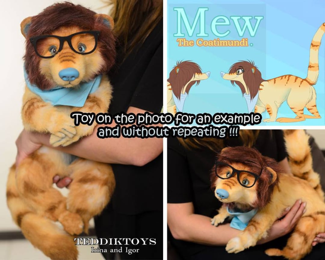 Custom Fursona Plush Toy: Handmade Faux Fur Collectible - Etsy