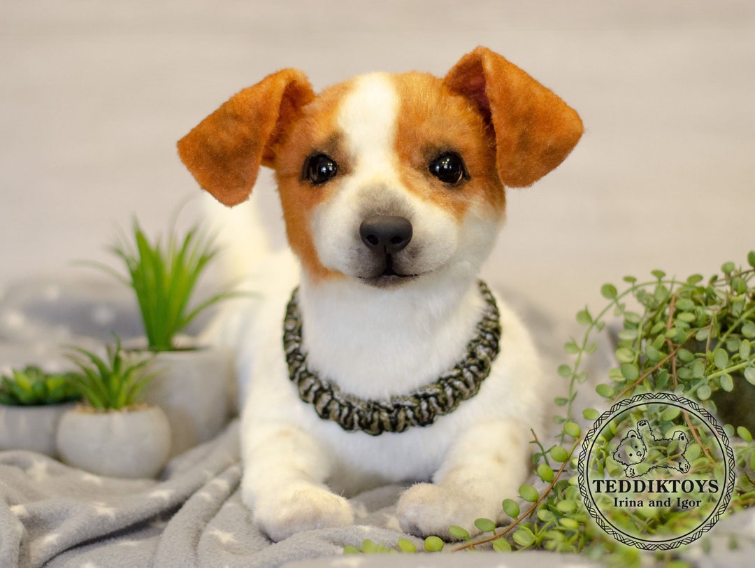 Jack Russell Terrier, Realistic Toy. OOAK. Handmade Collectible Animal ...