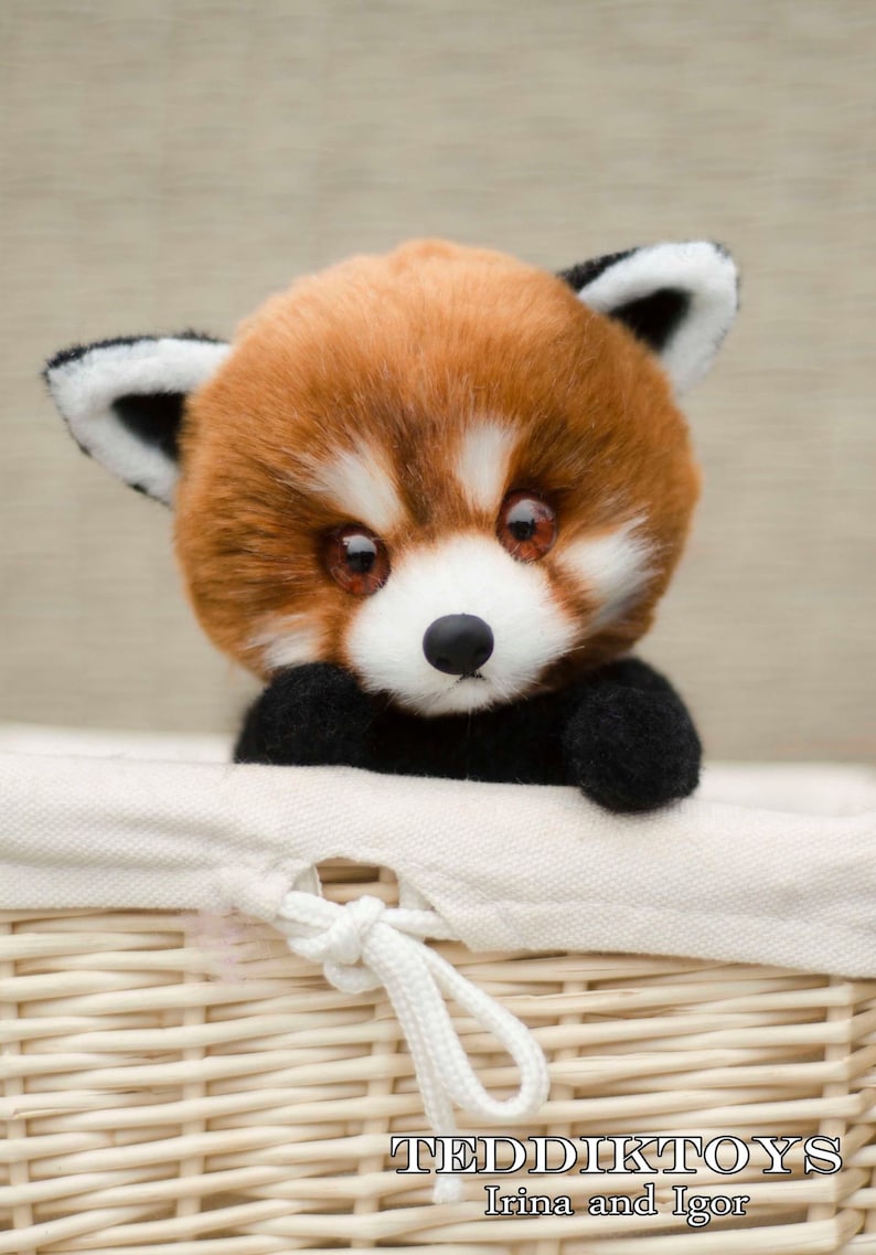 Red Panda Sin-sin Handmade Plush Panda Toymade to Order | Etsy