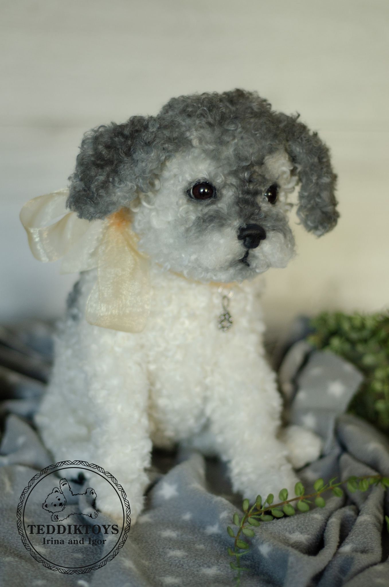Realistic Plush Poodle Dog: Poseable Felted Animal Toy - Etsy
