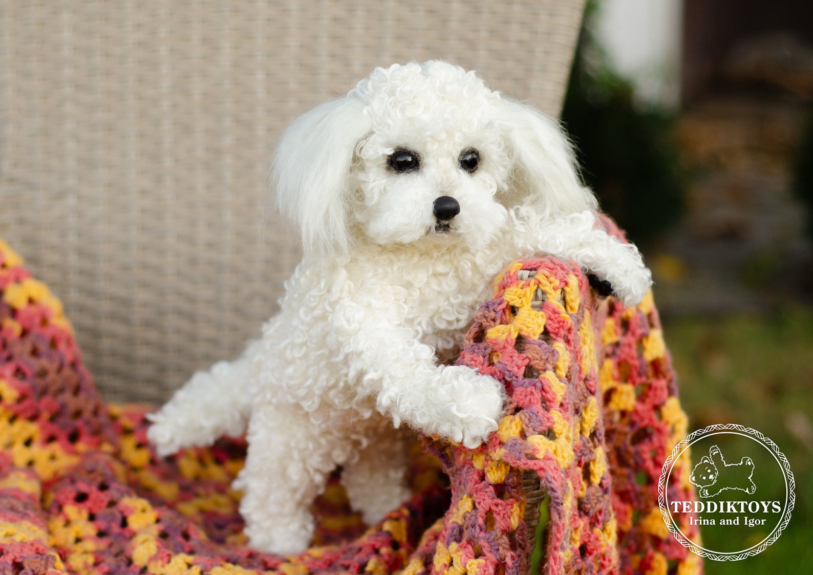Handmade Realistic Poodle Puppy Plush: Custom Dog Portrait Soft ...