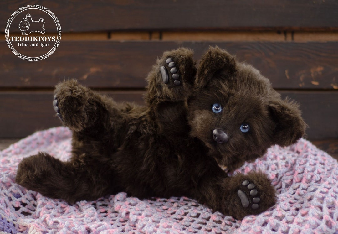 Stuffed Bear ,artist Collectible Stuffed Teddy Bear Handmade Toy Cute ...