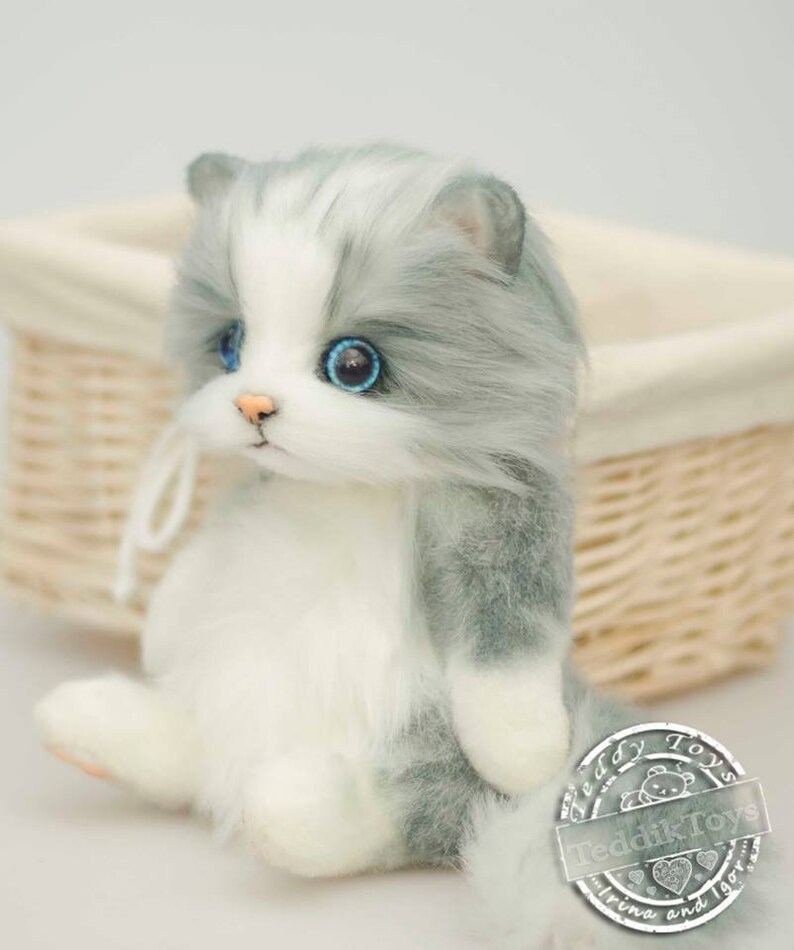 Kitten Millie Plushed Toy Stuffed Toy Handmade Toy - Etsy