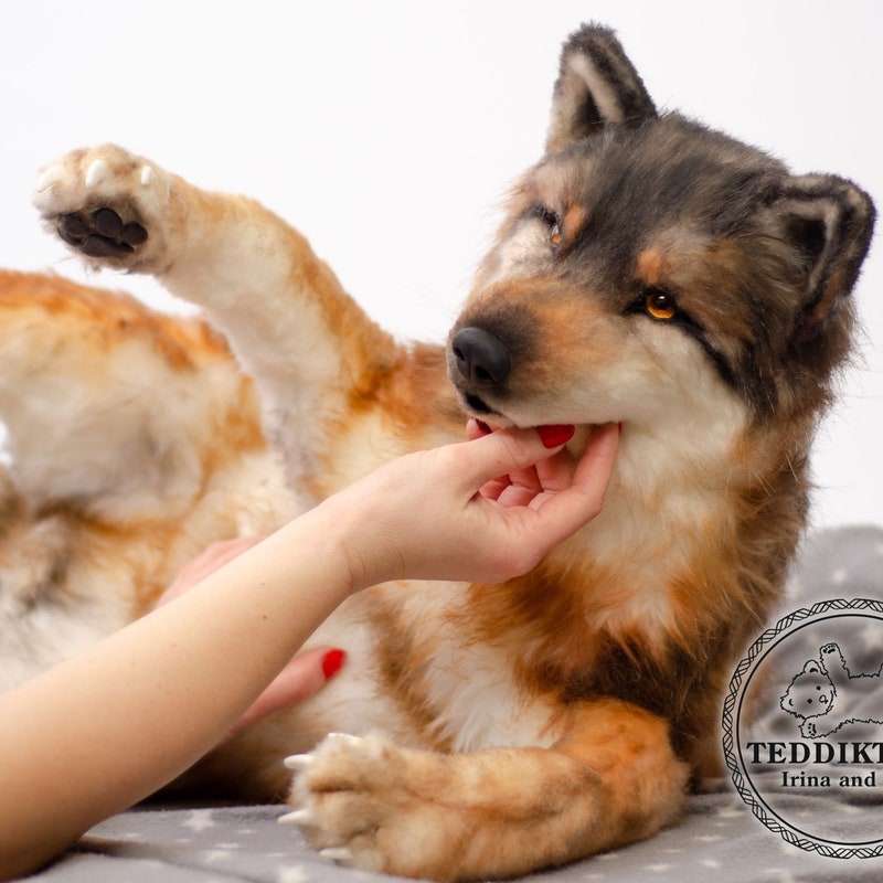 Realistic Stuffed Wolves - Etsy