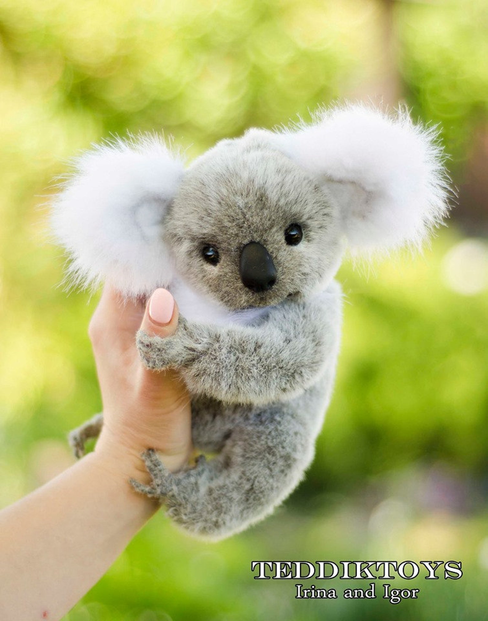 Handmade Plush Koala Lula: German Plush Stuffed Animal - Etsy Hong Kong