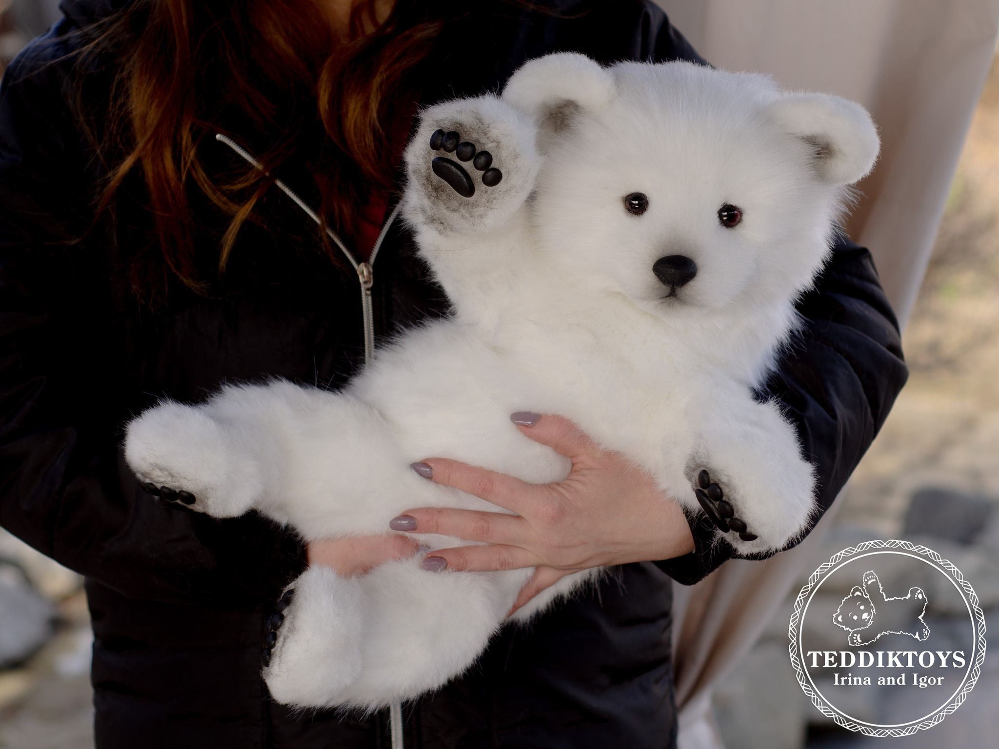 Large Plush Polar Bear Etsy UK