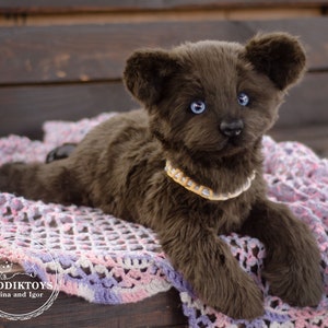 Stuffed Bear ,artist Collectible Stuffed Teddy Bear Handmade Toy Cute ...