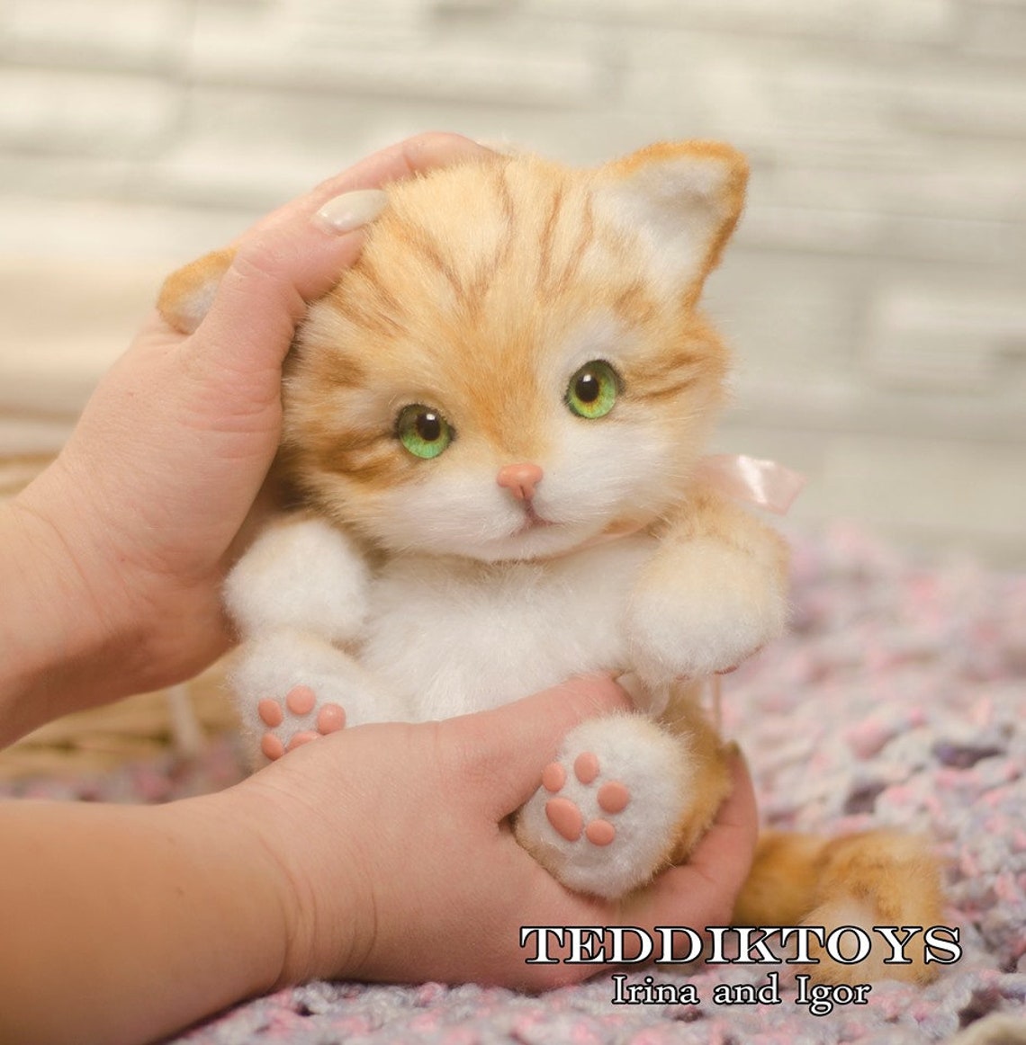 Kitten Mika made to Order Plushed Toy Stuffed Toy | Etsy