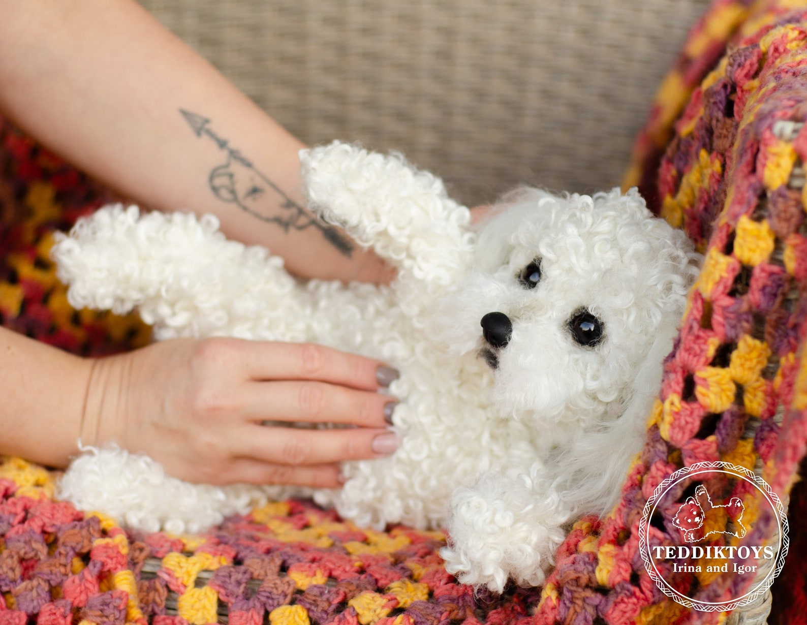 Handmade Realistic Poodle Puppy Plush: Custom Dog Portrait Soft ...