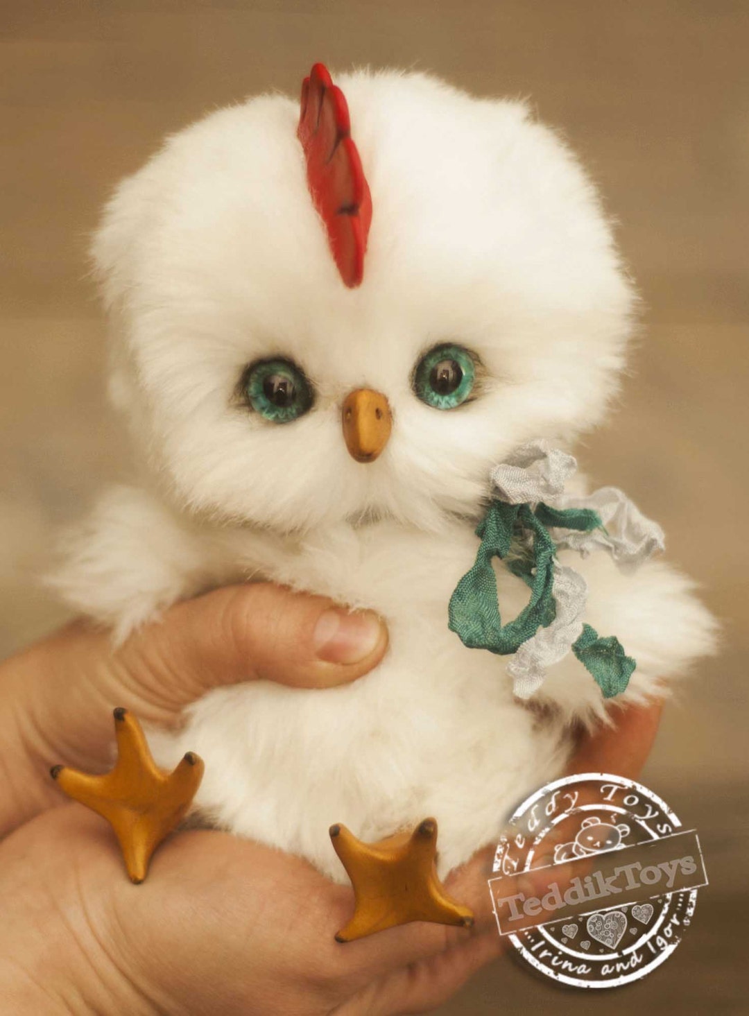 Chicken Fifi(made to Order) Chick Teddy, the Author's Work, Cock - Etsy