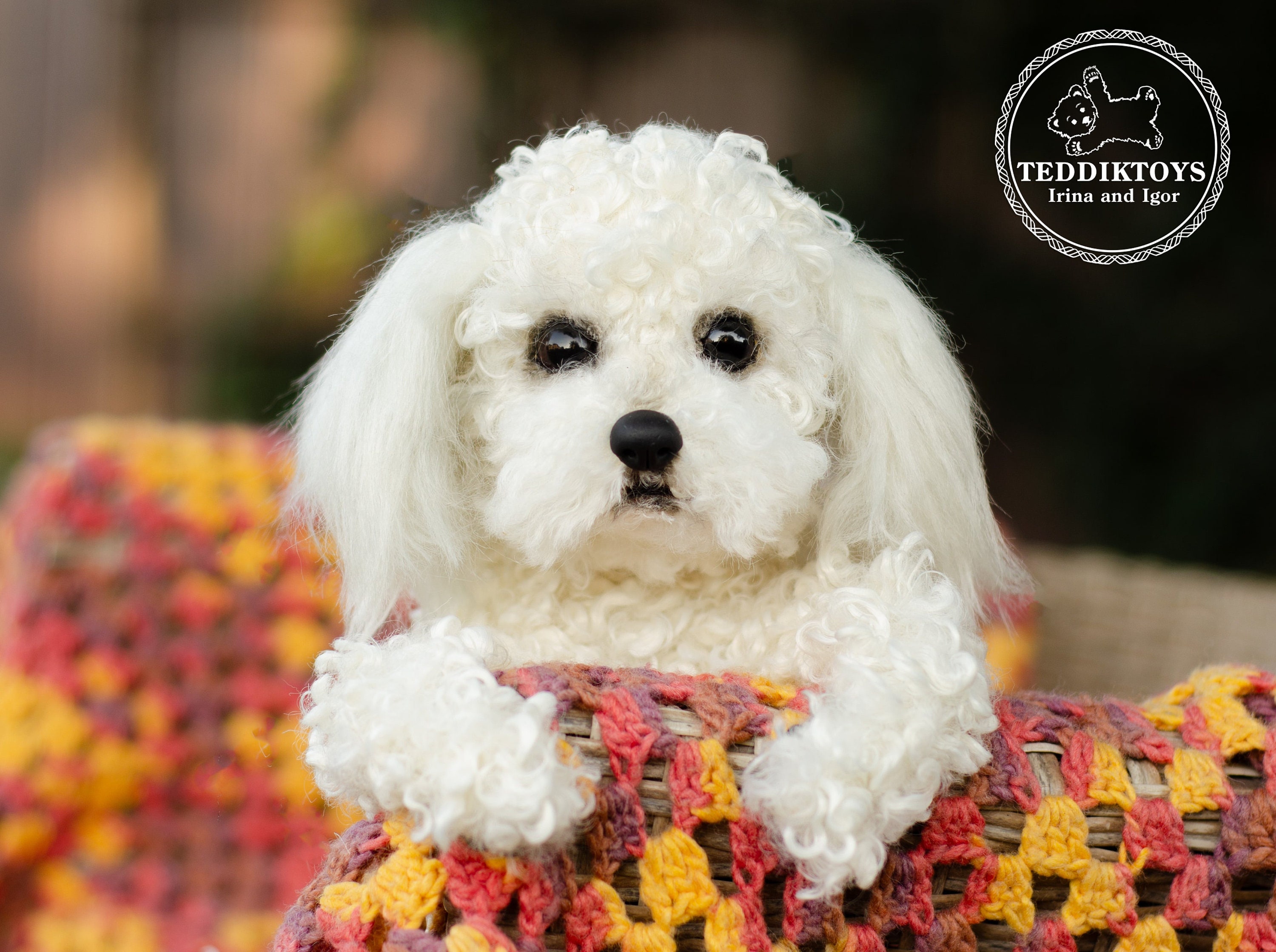 Handmade Realistic Poodle Puppy Plush: Custom Dog Portrait Soft ...
