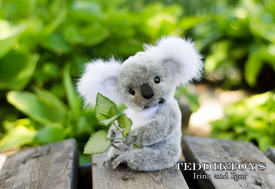 Handmade Plush Koala Lula: German Plush Stuffed Animal - Etsy