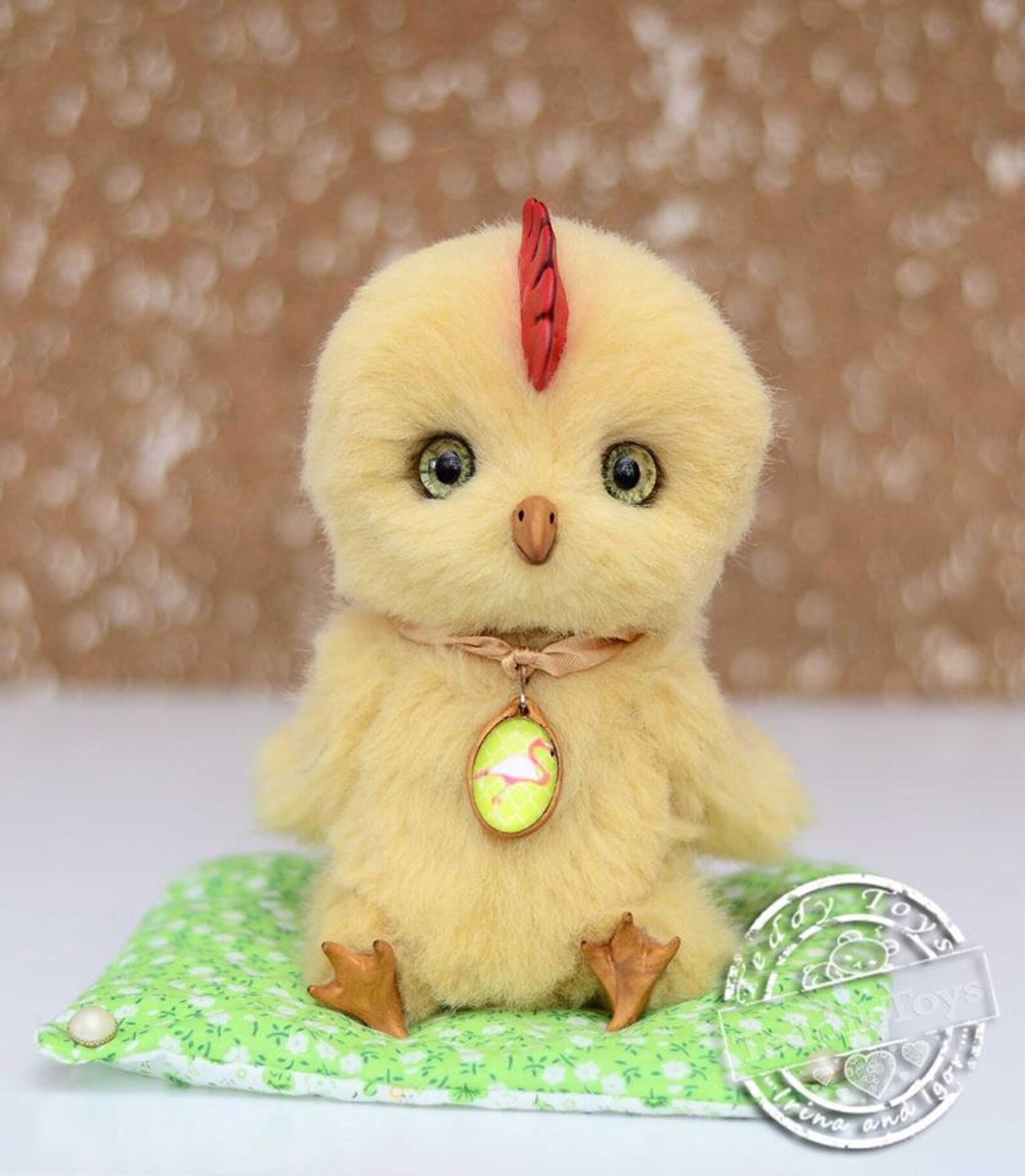 Chicken Bobo Artist Stuffed Teddy Bear Handmade Plush - Etsy