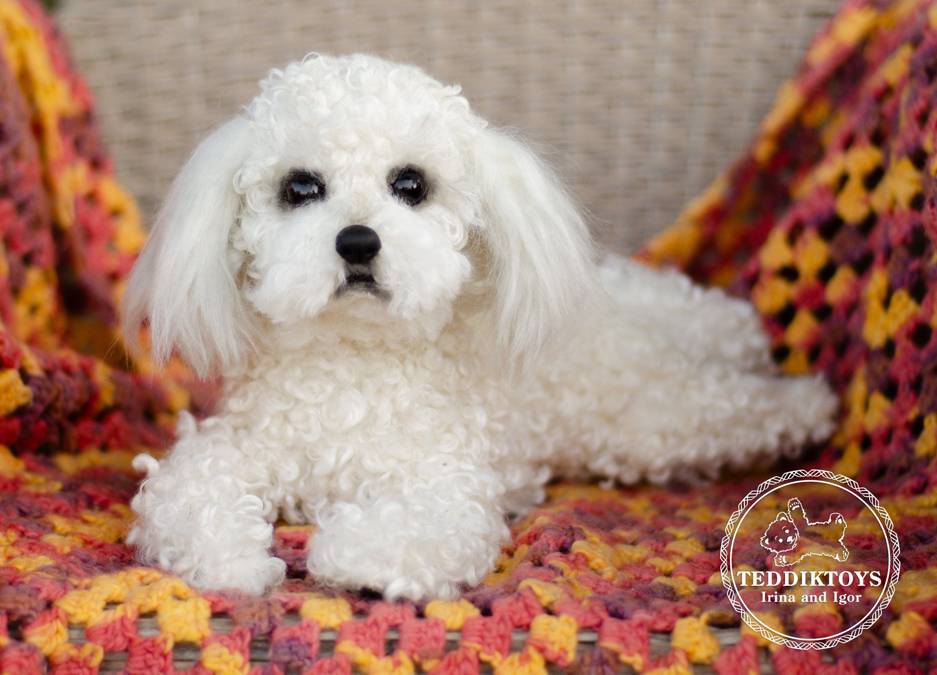 Handmade Realistic Poodle Puppy Plush: Custom Dog Portrait Soft ...