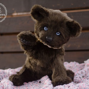 Stuffed Bear ,artist Collectible Stuffed Teddy Bear Handmade Toy Cute ...