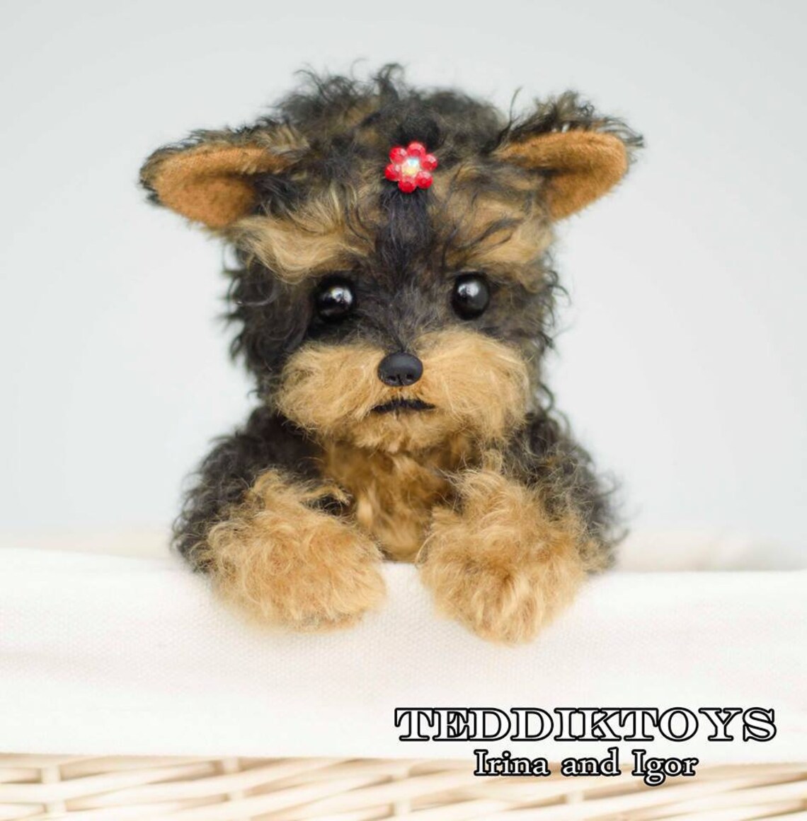 Puppy York Lina , (make to Order) Portrait Pet , Handmade Animal by ...