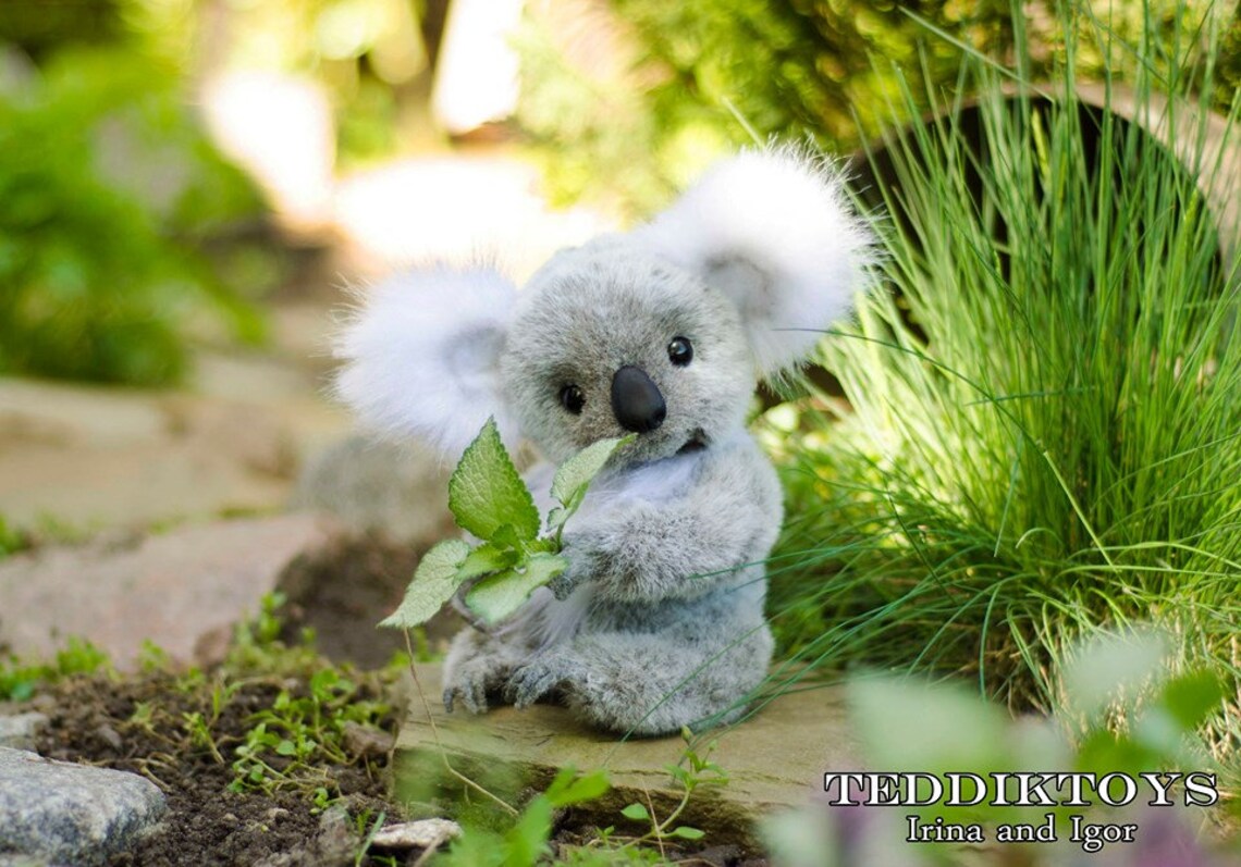 Handmade Plush Koala Lula: German Plush Stuffed Animal - Etsy