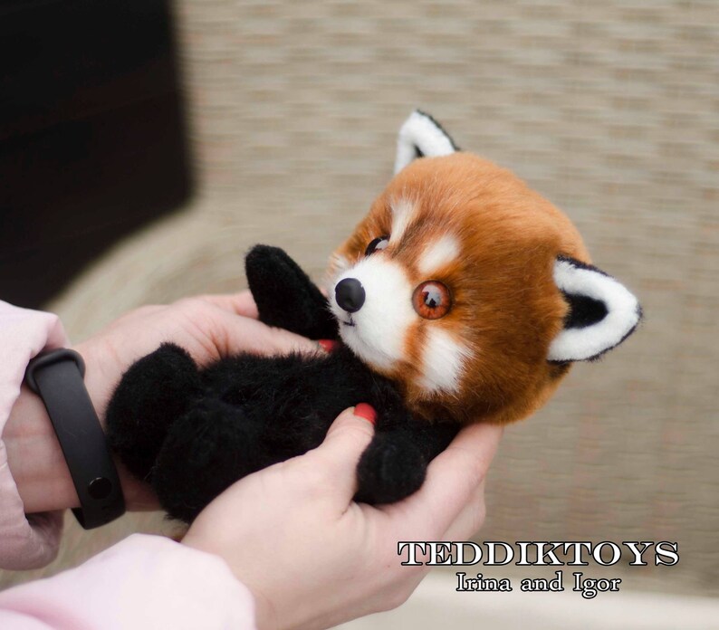 Red Panda Sin-sin , Handmade Plush, Panda Toy (made to Order) - Etsy