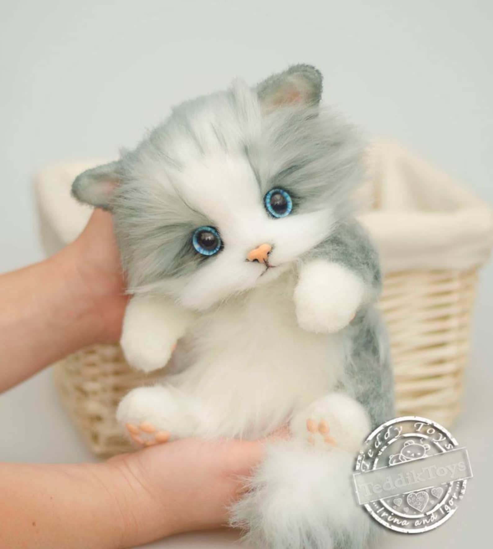 Kitten Millie Plushed Toy Stuffed Toy Handmade Toy - Etsy