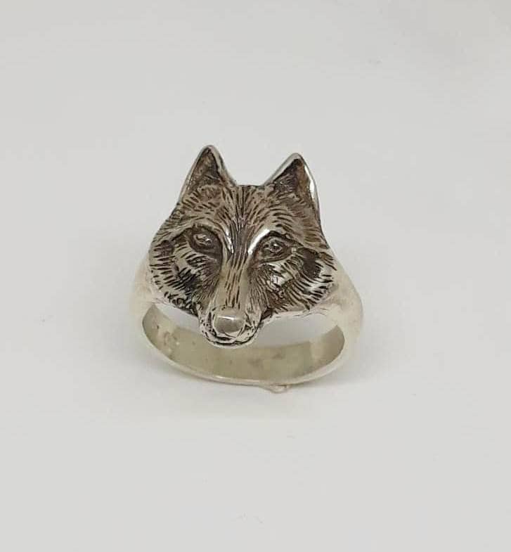 Handcrafted Sterling Silver Wolf Ring - Etsy