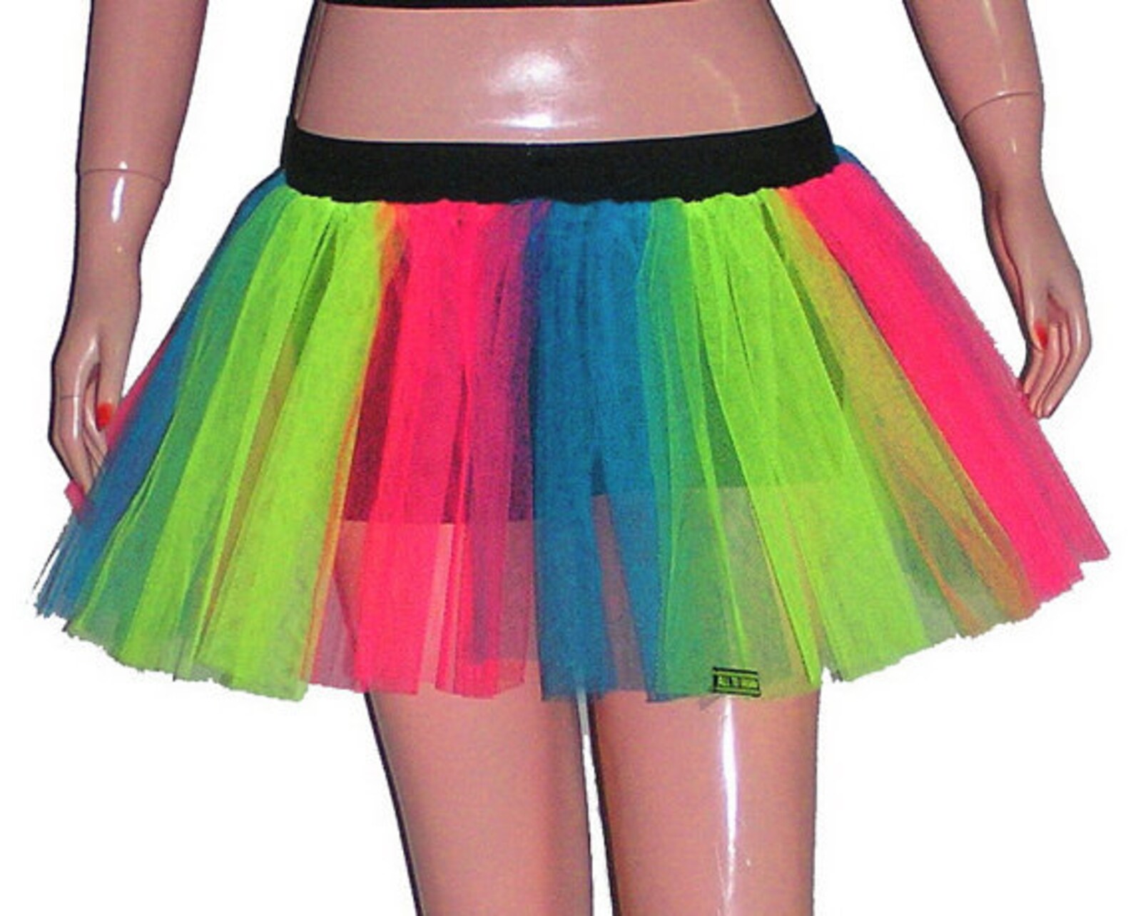 Plus Size Multi Rainbowtutu Skirt for Dance Party Ruffled Tulle Skirt ...