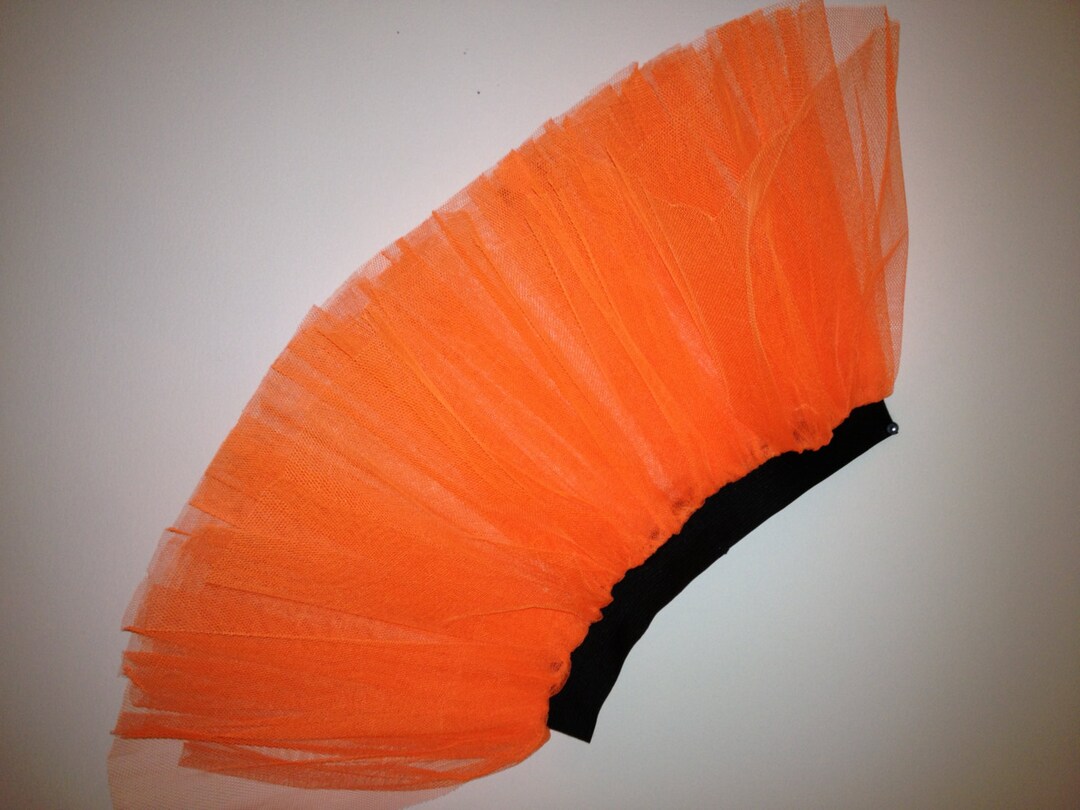 Orange Neon UV Tutu Skirt for Dance Party Ruffled Tulle Skirt Adult - Etsy