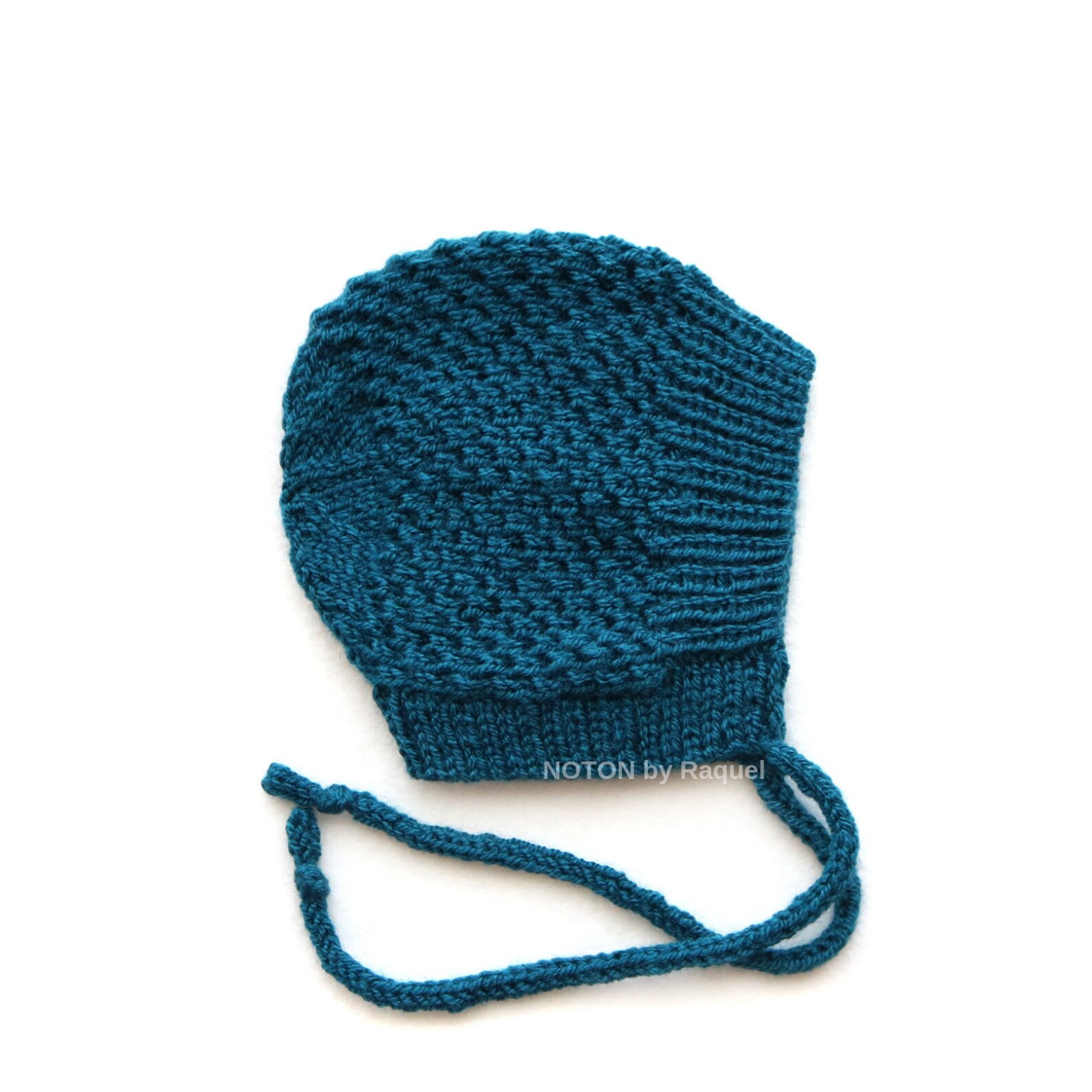 Teal Winter Toddler Bonnet Hat, by NOTON by Raquel for KIDS - Etsy