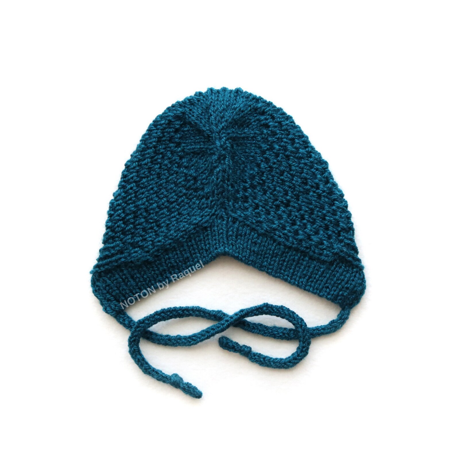 Teal Winter Toddler Bonnet Hat, by NOTON by Raquel for KIDS - Etsy